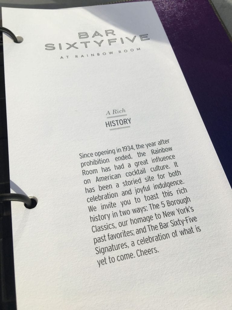 Bar SixtyFive NYC - SIMPLY TIRA